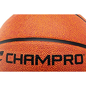 Champro Easy Grip Rubber Basketball, Official (Brown, Regulation)