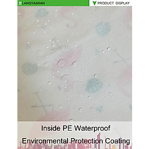 LANGYASHAN Laundry Basket Canvas Fabric Collapsible Organizer Basket for Storage Bin Toy Bins Gift Baskets Bedroom Clothes Children Nursery Hamper (Round Flamingo)