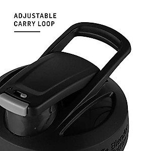 BlenderBottle Justice League Strada Shaker Cup Insulated Stainless Steel Water Bottle with Wire Whisk, 24-Ounce, Harley Quinn