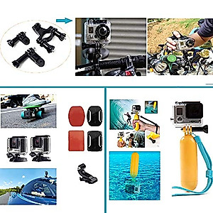 TANSUO Action Camera Accessories Kit Set for GoPro Hero 11 10 9 8 Max 7 6 5 4 Black GoPro 2018 Session Fusion Silver White Insta360 DJI SJCAM APEMAN AKASO and Others Cameras (28in1)