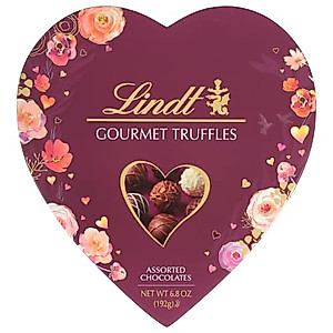 Lindt Assorted Gourmet Chocolate Candy Truffles, Valentine's Day Box of Assorted Chocolate, 6.8 oz.