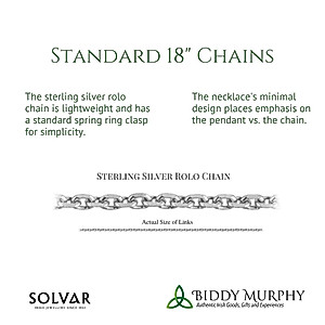 Biddy Murphy St. Brigid Cross Necklace Sterling Silver Two Sided Made in Ireland