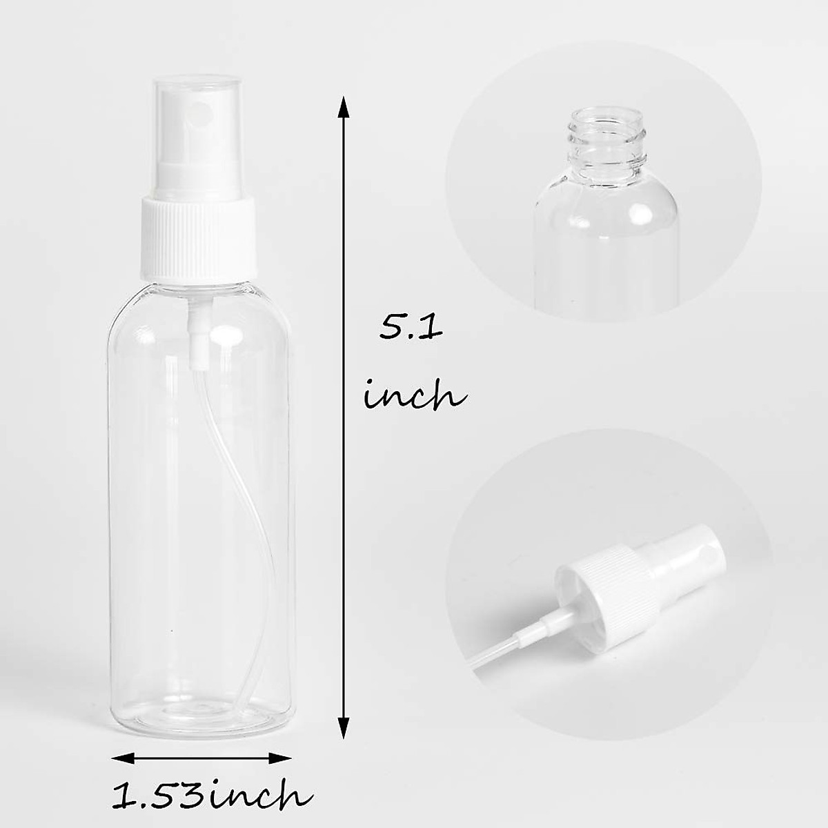 ZEJIA 40 Pack Small Spray Bottle, 2.7oz/80ml Travel Spray Bottle, Empty Fine Mist Spray Bottles, Refillable Mini Spray Bottles with Labels