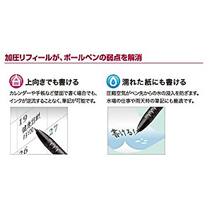 Mitsubishi Pencil SN200PT07.33 Pressurized Ballpoint Pen, Power Tank, 0.7, Blue, 10 Pieces