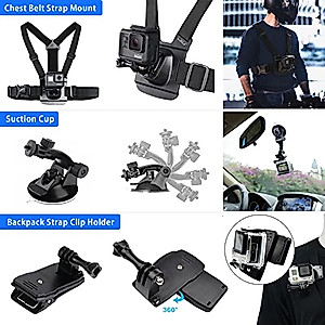 HSU 72-in-1 Accessory Bundle Kit for GoPro Hero11 Black & Hero10 Black & Hero 9 Black