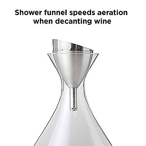 Rabbit Wine Aerator Shower Funnel with Sediment Strainer
