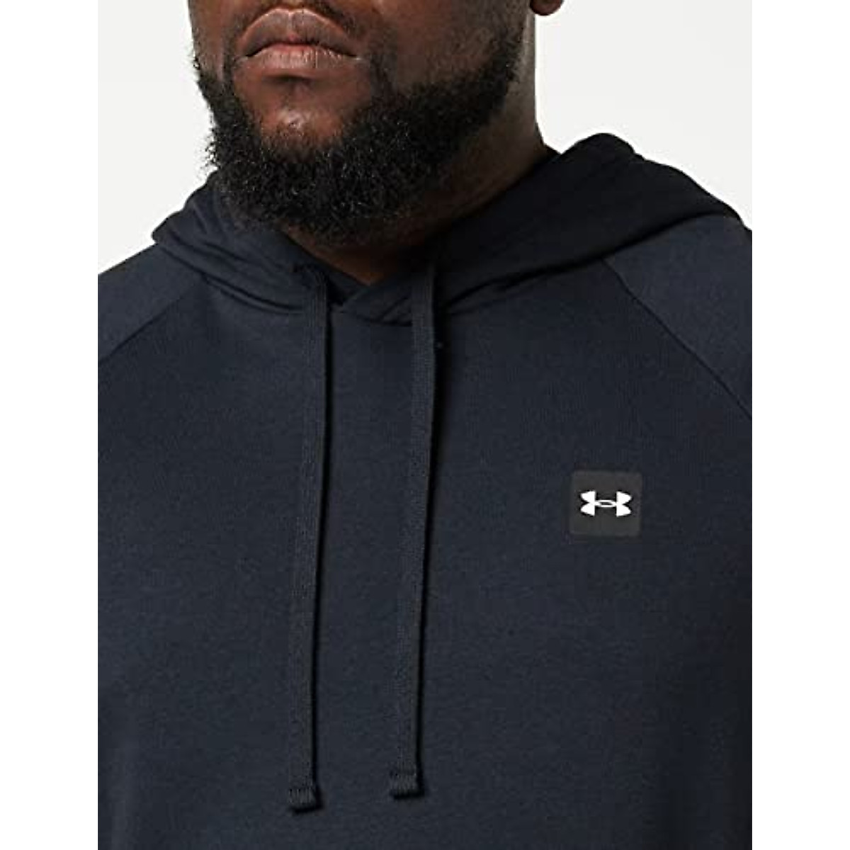 Under Armour Mens Rival Fleece Hoodie , Black (001)/Onyx White , Small