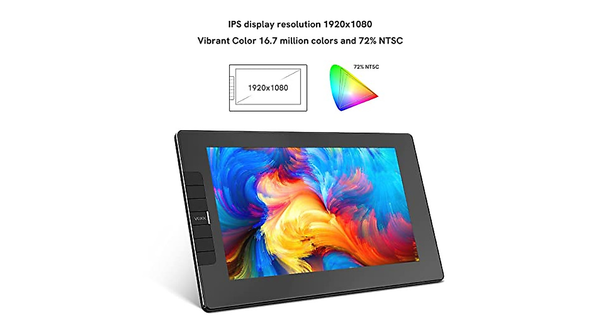 VEIKK VK1200 Drawing Tablet - Compact & Feature-Rich