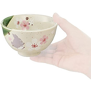Studio Ghibli via Bluefin Porcelain My Neighbor Totoro Traditional Japanese Dish Series - Bowl [Sakura/Cherry Blossom] - Official Studio Ghibli Merchandise