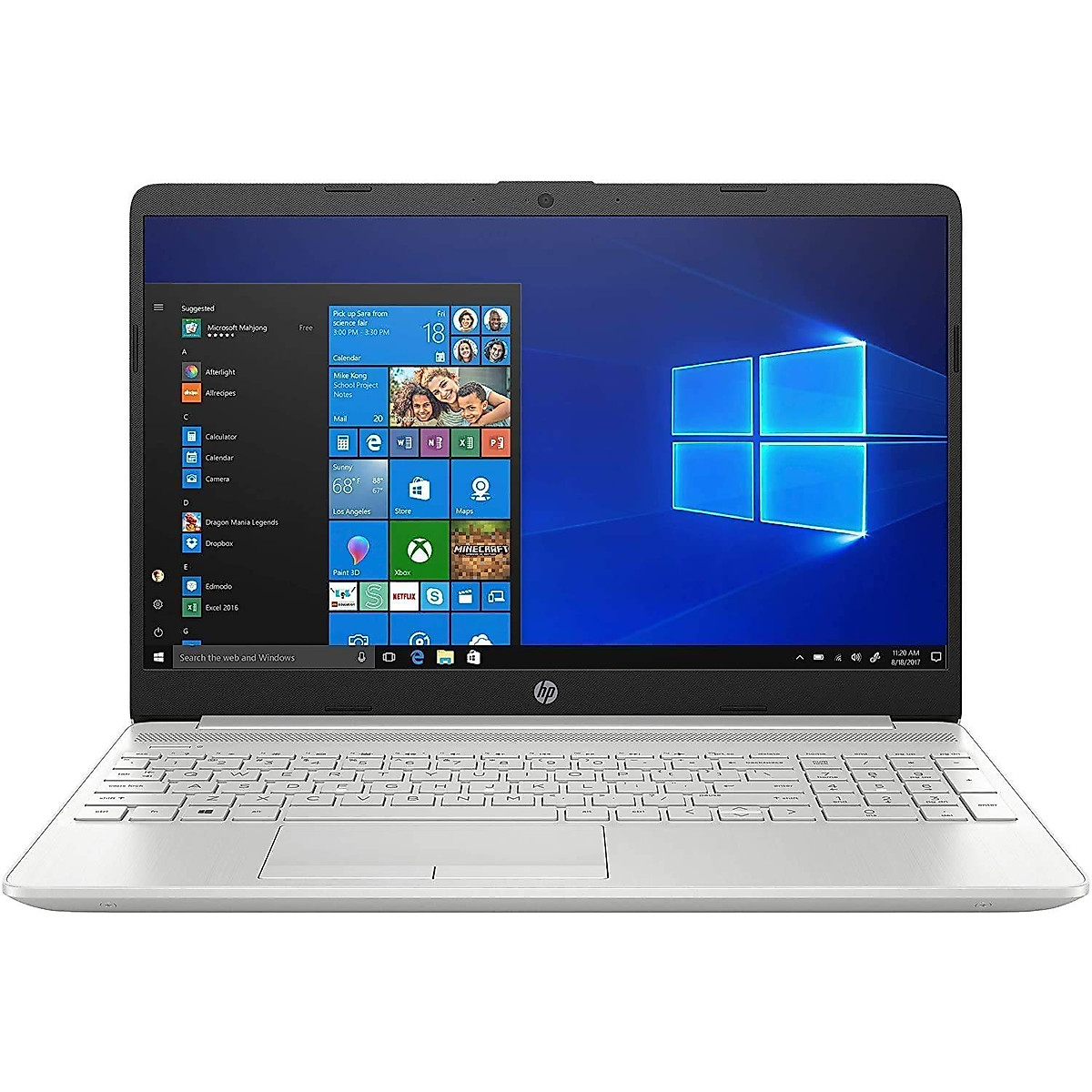 HP Laptop 15-dy1079ms (Core i7-1065G7) 15.6 Full HD 1920x1080 IPS touchscreen 12GB DDR4 Ram, 256GB SSD, Webcam, HDMI, Silver, Windows 10 Home