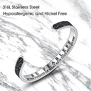 Gifts for Teenage Girls Women Christmas Stocking Stuffers Girls Jewelry 12 14 16 Year Old Girl Birthday Gift Ideas Cute Stuff Valentines Day Be Fearless Inspirational Bracelets Graduation Senior 2023