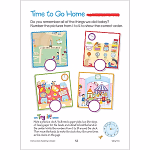 School Zone - Kindergarten Super Scholar Workbook - 128 Pages, Ages 5 to 6, Shapes, Colors, Beginning Sounds, Identifying Patterns, and More