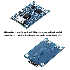 Mudder 20 Pieces Charging Module Battery Charging Board with Battery Protection BMS 5V Micro USB 1A 186 50 Charge Module