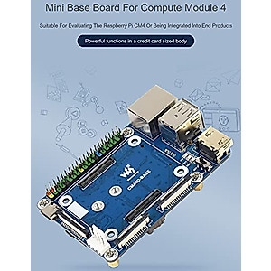 XYGStudy CM4-IO-BASE-B and USB HDMI Adapter, for Raspberry Pi Compute Module 4