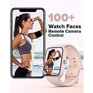 Smart Watches for Women Men(Bluetooth Answer/Make Call), Smart Watch Alexa Built-in, 1.8" Fitness Watch with Heart Rate/SpO2/Sleep Monitor/100 Sports/IP68 Waterproof, Activity Trackers for iOS Android