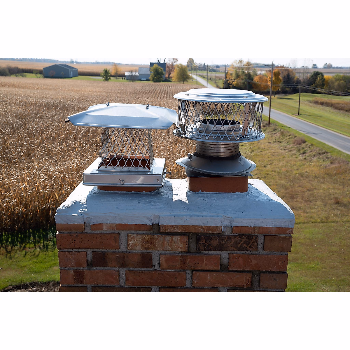 MasonryDefender Chimney Crown Sealer - Brushable Sealant Fixes Cracked Chimney Tops & Prevents Chimney Leaks