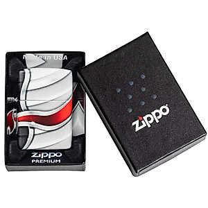 Zippo Flame Logo Design 540 Color Pocket Lighter, Black, One Size