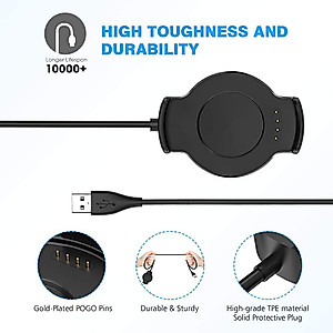 Fashioneey Compatible with Huawei Watch 2 Charger, 2 Pack 3.3ft Replacement USB Charging Cable Cord Dock Accessories Adapter for Huawei Watch 2 Pro Sport/Classic