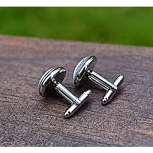 Kooer Birthday Gifts For Husband, Elven Leaf Cufflinks Wedding Cuff Links Tie Clip Gifts For Groomsman Best Man (Elven Leaf cufflinks tie clip set)