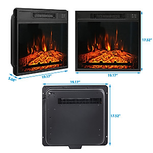 Electric Fireplace TV Stand for Living Room, Wood Entertainment Center Sliding Barn Door, Rustic Farmhouse Media Console with Open Shelves and Cabinets for TV up to 55"