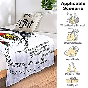 Anime Blanket Flannel Fleece Throw Blankets Best Friend Super Soft Cozy Warm Plush Bedding for Sofa Living Room Bedroom 50"x40"