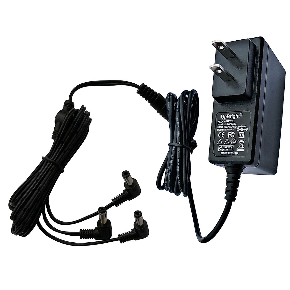 UpBright 4.5 Volt 3-Output AC/DC Adapter Compatible with Carole Towne Collection 0271113 271113 74706 Lemax Village Round Spot Light 44756 SXP0451000GU W045PUL SXB0451000G B045PUL 4.5V 1A Power Supply
