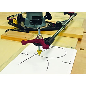 Milescraft 1221 Pantograph PRO - Complete Tracing Routing System for Custom Made Wood Signs, Black