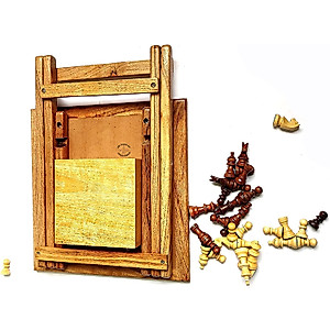 Ark Wood Art international Wooden Handmade Magnetic Chess Table Rosewood Wood | Chess Set with Folding Game Board | Home, Office, Travelling and Gift Uses|100% Quality.