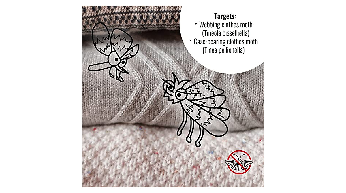 Effective Closet Moth Traps - 8 Pack with Pheromones