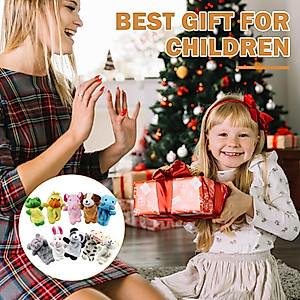 5 PCS Finger Puppets for Kids Toddlers Ages 1-3 3-5 4-8, Mini Plush Animals Baby Finger Puppet Toys, Show Theater Props, Small Prize Box and Bulk Party Favors for Kids, Toddlers