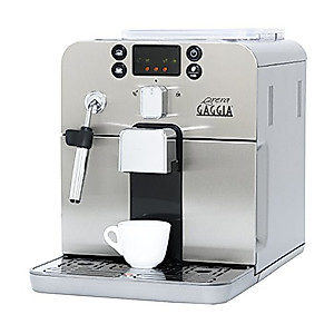 Gaggia Brera Super-Automatic Espresso Machine, Small, 40 fluid ounces, Silver