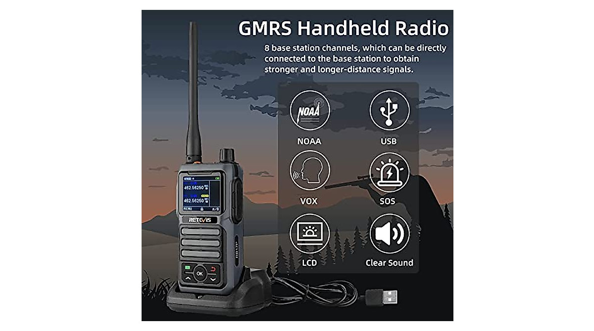 Retevis RT97 GMRS Mobile Radio Relay Communication Set, Full Duplex ...
