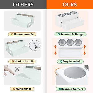 Lifewit Hair Tool Organizer, Hair Blow Dryer Holder Countertop, Removable Acrylic Hair Brush Storage Stand for Curling Iron/Hair Styling Tools/Makeup Accessories in Bathroom, Vanity, Kitchen