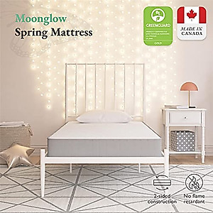 Little Seeds Moonglow 6 Inch Reversible Innerspring Mattress in a Box, Twin Size