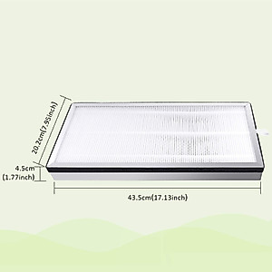 MA-40 Replacement Filter Compatible with Medify MA-40, 3 in 1 Pre-Filter, H13 HEPA Air Filter and Activated Carbon, 2 Pack, By KeeTidy