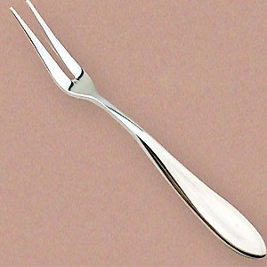 3pcs Stainless Steel Fruit Forks Metal Dinner Forks Satin Forks Two Prong Dinner Fork for Home Restaurant Hotel (Silver)