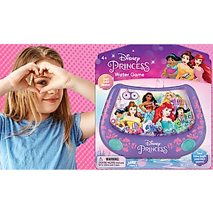 JA-RU Disney Princess Classic Handheld Water Game (1 Unit) Classic Girls Water Ring Arcade Toy Just Add Water. Stress Relief Fidget Toy for Kids and Adults. Game Toy. A-6901-1