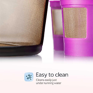 GoodCups Keurig K Duo Coffee Filter and 2 Reusable K Cups for K-Duo Essentials, K-Duo Brewers Only - Carafe Basket Coffee Filters and 2 Refillable Kcups for Keurig Duo, K-Duo Essentials Coffee Makers
