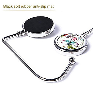 6 Pack Purse Hook Long Handbag Hanger for Table Desk, Creatiee Portable Bag Holder Under Counter Handbags Hook for Women Girl (Style 1)