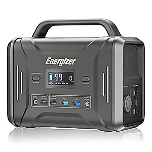 Energizer Portable Power Station PPS320 320Wh LiFePO4 Battery 110V/300W Pure Sine Wave AC Outlet PD100W Fast Charging Solar Generator