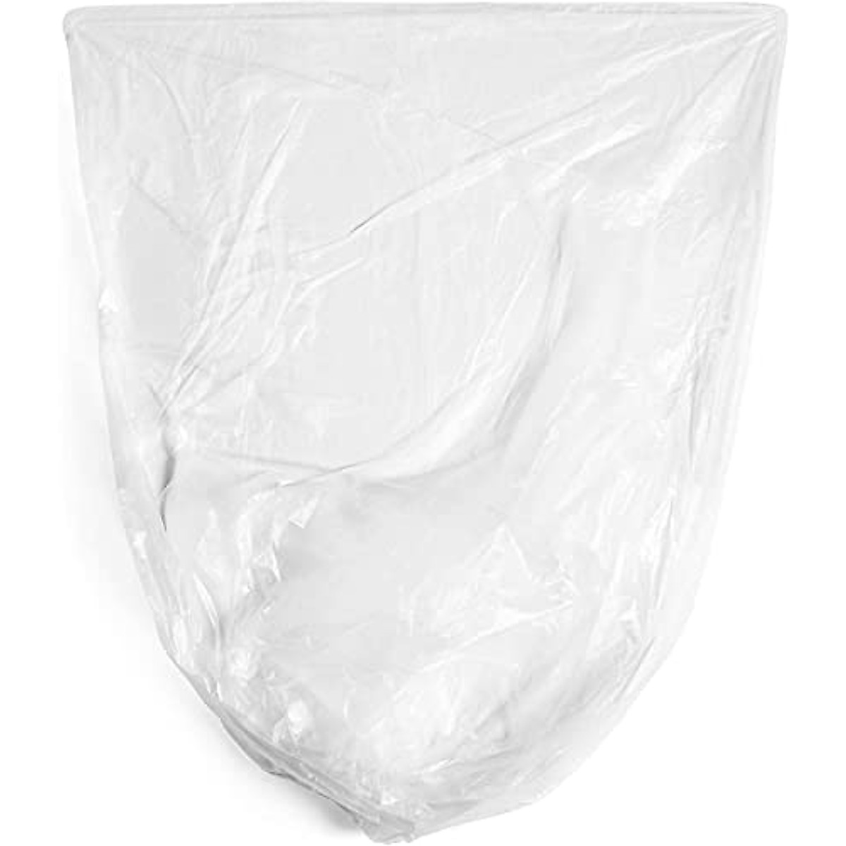 Aluf Plastics 12-16 Gallon Clear Trash Bags (1000 Count) - 24" x 33" - 8 Micron Equivalent High Density Value Garbage Bags for Bathroom, Office, Industrial, Commercial, Janitorial, Recycling