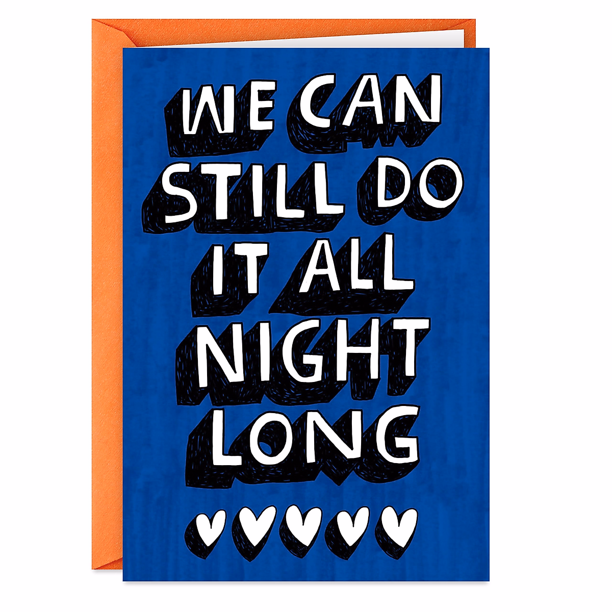 Hallmark Shoebox Funny Anniversary Card (All Night Long) for Birthday, Love, Just Because, and More