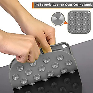 Lick Mat for Dogs with Suction Cups,Dog Food Licking Mat,Slow Feeder Dog Bowls for Boredom& Anxiety Reducer,Lick Pad for Dog & Cat Slow Feeders,Help Pets for Bathing,Nail Trimming,Grooming
