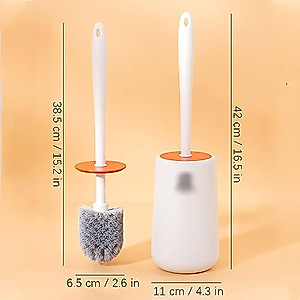 Modern Brush Toilet Brush Plastic Toilet Bowl Brush and Stand Floor Toilet Cleaner Bathroom Accessories and Cleaning Storage