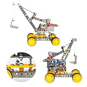 IRON COMMANDER Erector Set - Educational Building Toys for Kids Ages 8 and up w/ 235 Pieces, Building Blocks STEM Toys - Metal Crane Building Model with Metal Beams and Screws