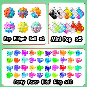 DuoDuoHouse 80 Pcs Party Favors for Kids 3-5 4-8-12,Easter Eggs Fillers, Goodie Bags Treasure Box Fidget Toys For Classroom Rewards, Kids' Party Supplies For Pinata Stuffers, Carnival Prizes
