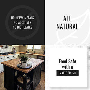 Real Milk Paint, Pure Tung Oil for Wood Finishing, Cutting Boards, Outdoor Furniture, Butcher Blocks, Wood Flooring, Food Grade, Waterproof, 32 oz