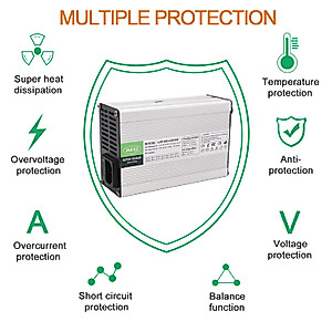 48V 3A Lead Acid Charger Output Connector 3pin C13 N+ L- for 48V Lead Acid AGM Gel VRLA OPZV Battery 48V Smart Charger