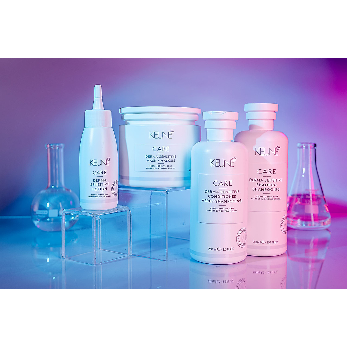 Keune Care Derma Sensitive Conditioner, Soothing & Hydrating Conditioner for Dry Scalp, 8.5 Fl Oz