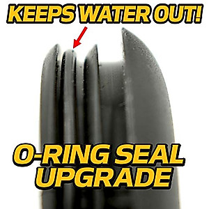 HD Switch (2 Pack) Fork Caster Spindle Plastic Cap Plug Replaces John Deere TCU22376, TCA18683, T102419 w/O-Ring Seal Upgrade fits ZTrak Z500, Z700, Z800, Z900 Series and QuikTrak